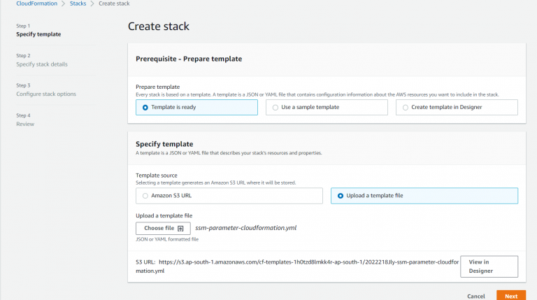 Create AWS Resources using CloudFormation from SSM Parameter Store – QloudX