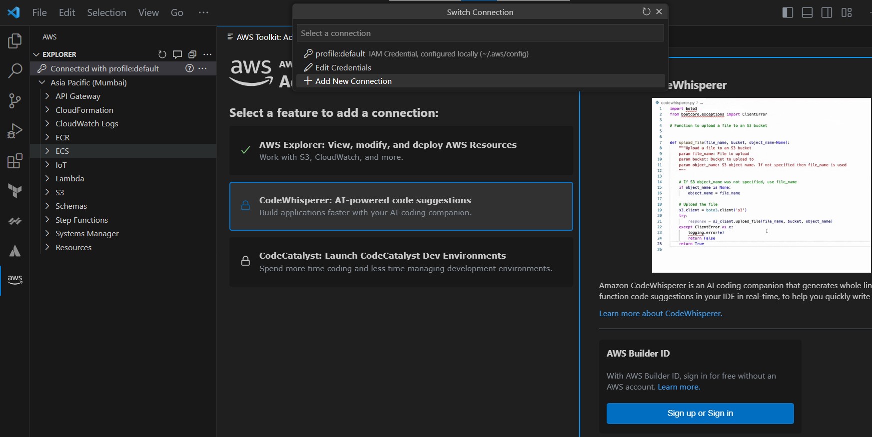 AWS CodeWhisperer: A Generative AI Companion for Coding – QloudX